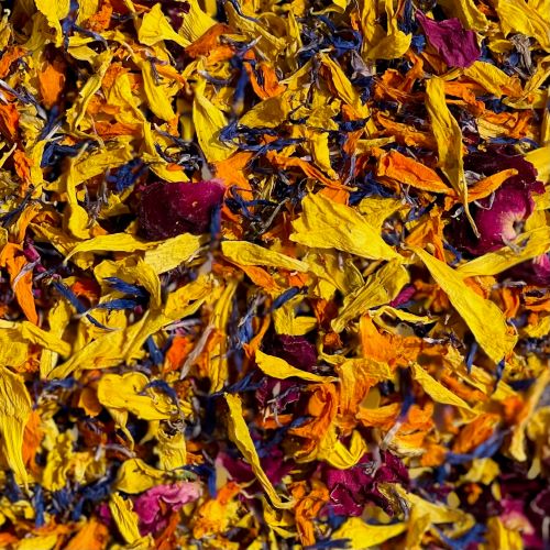 Edible ‘Summer’ Dried Flower Petal Mix – Orange Marigold, Yellow ...